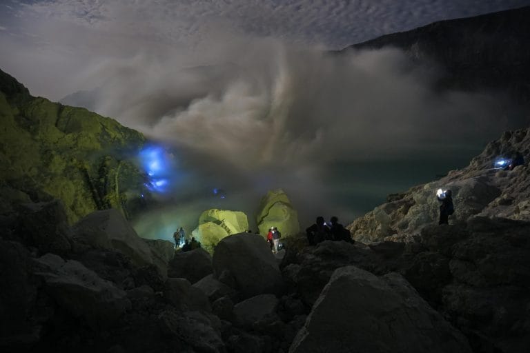 Blue fire in the world | The Blue Fire of Ijen Crater